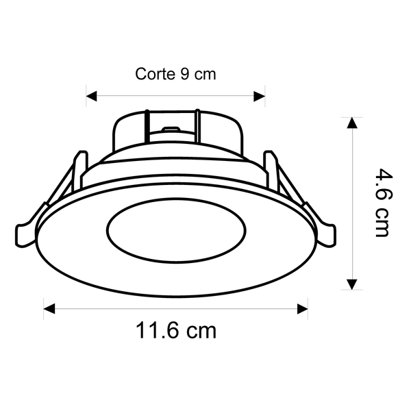 SPOT LED EMPOTRABLE LUZ BLANCA 10W